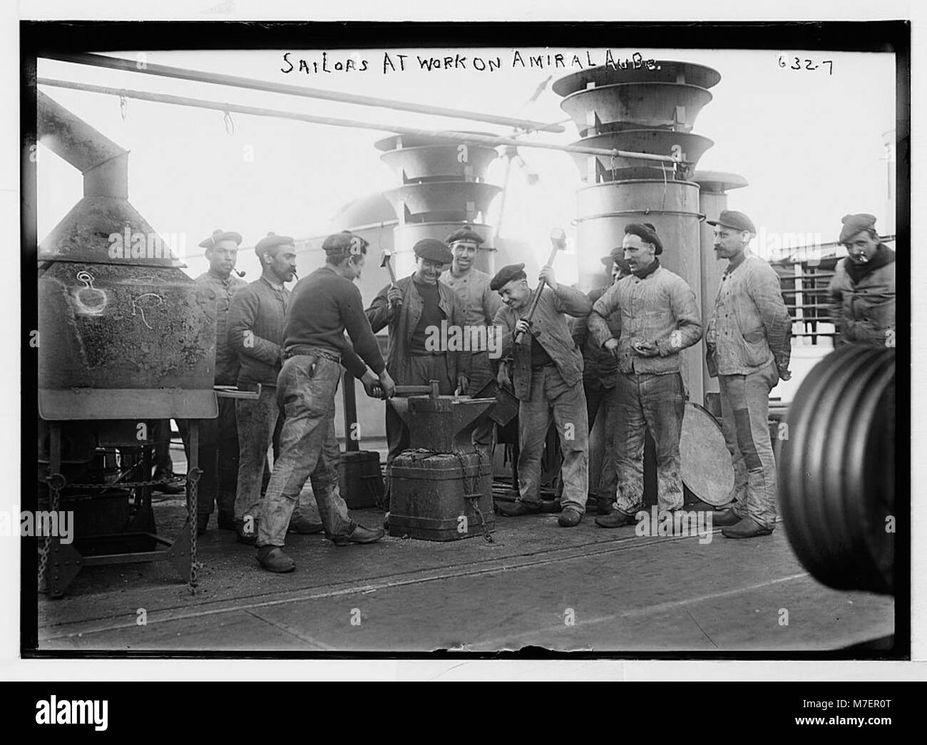 French navy sailors Black and White Stock Photos & Images - Alamy