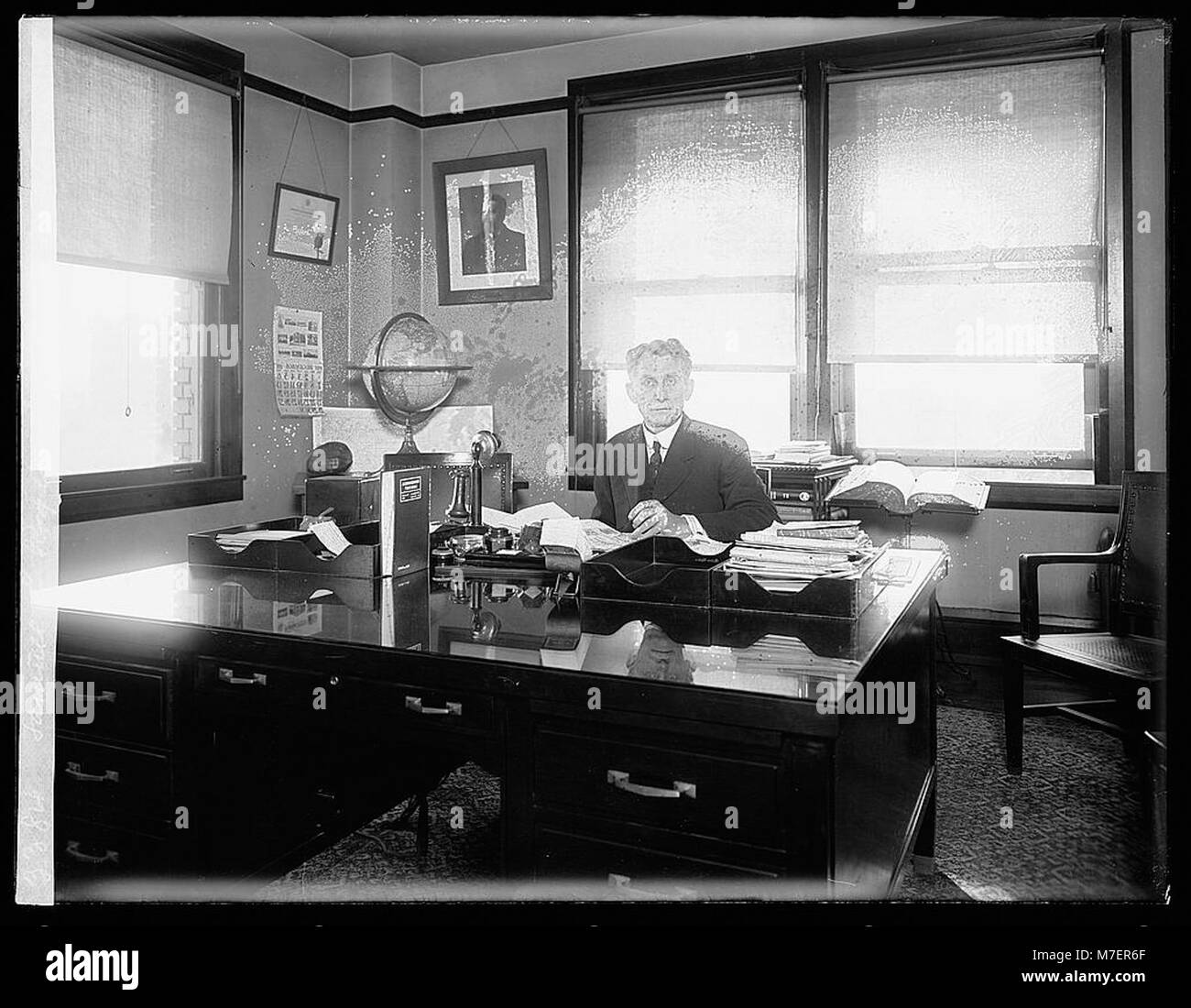 A formal portrait of Samuel L. Rogers, the Director of the U.S. Census ...
