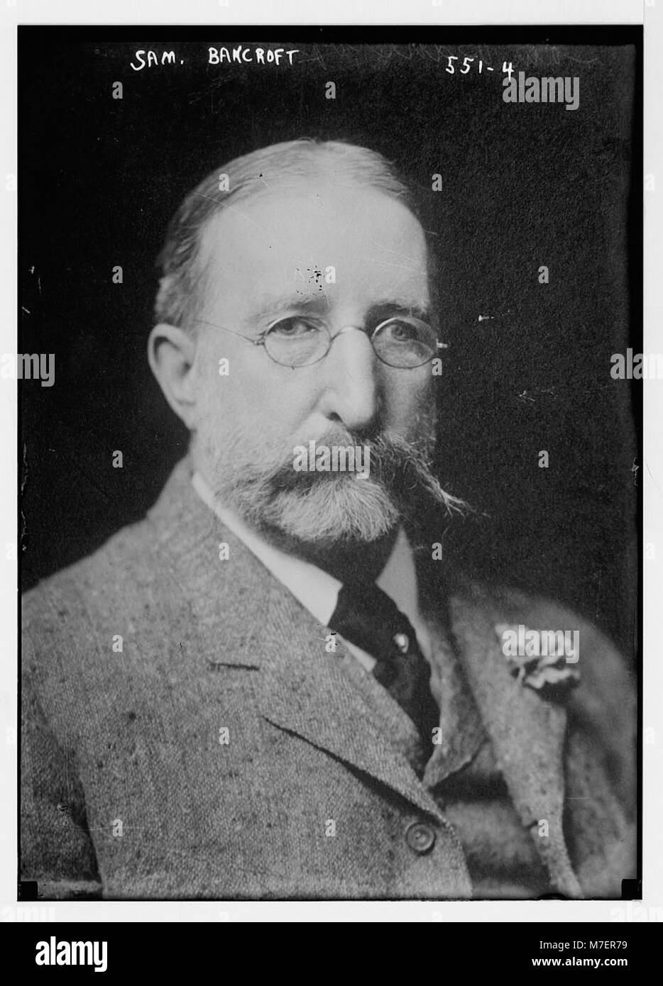 A portrait of Sam Bancroft, an influential figure in the banking and ...