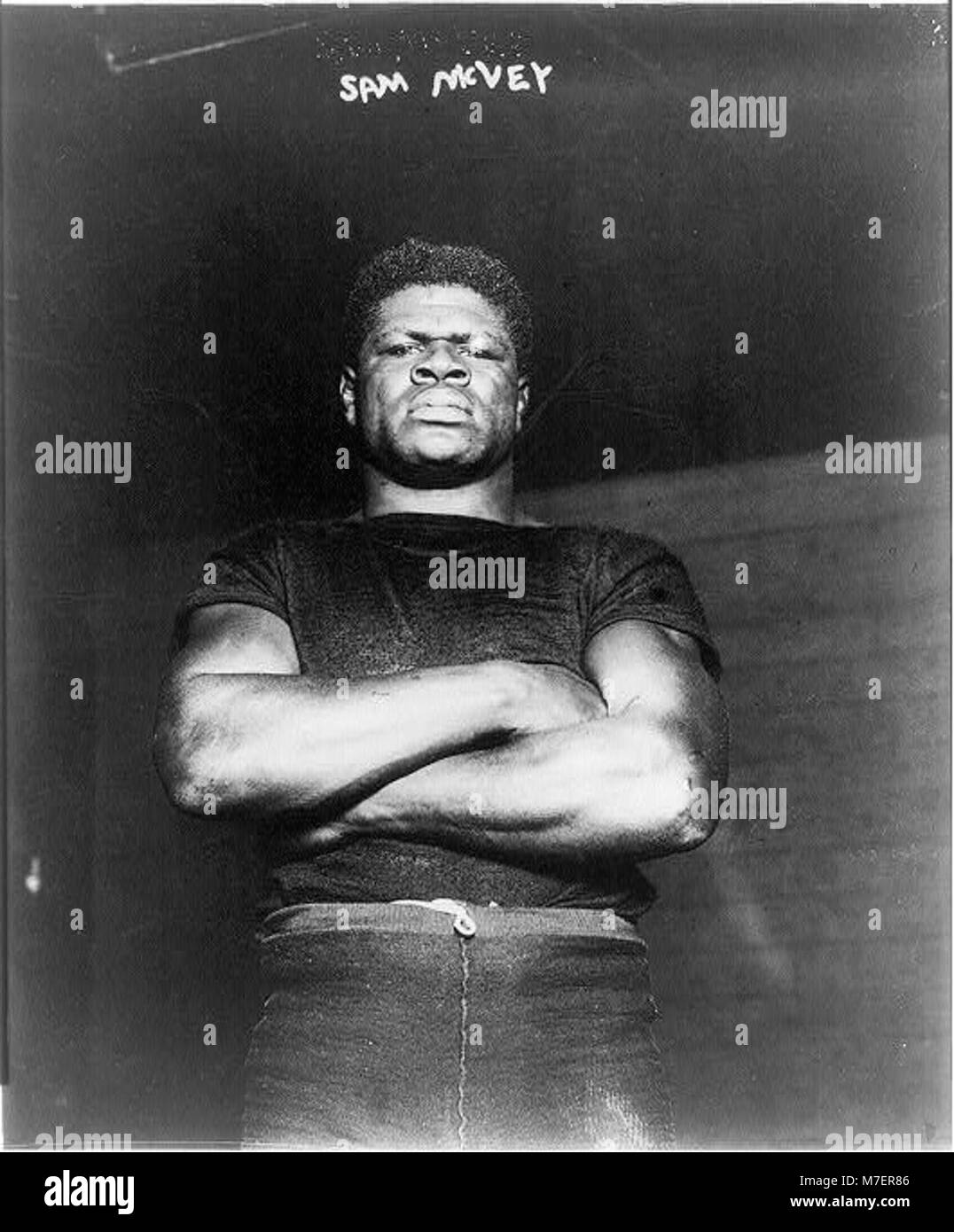 A portrait of Sam McVey, capturing this significant figure known for ...