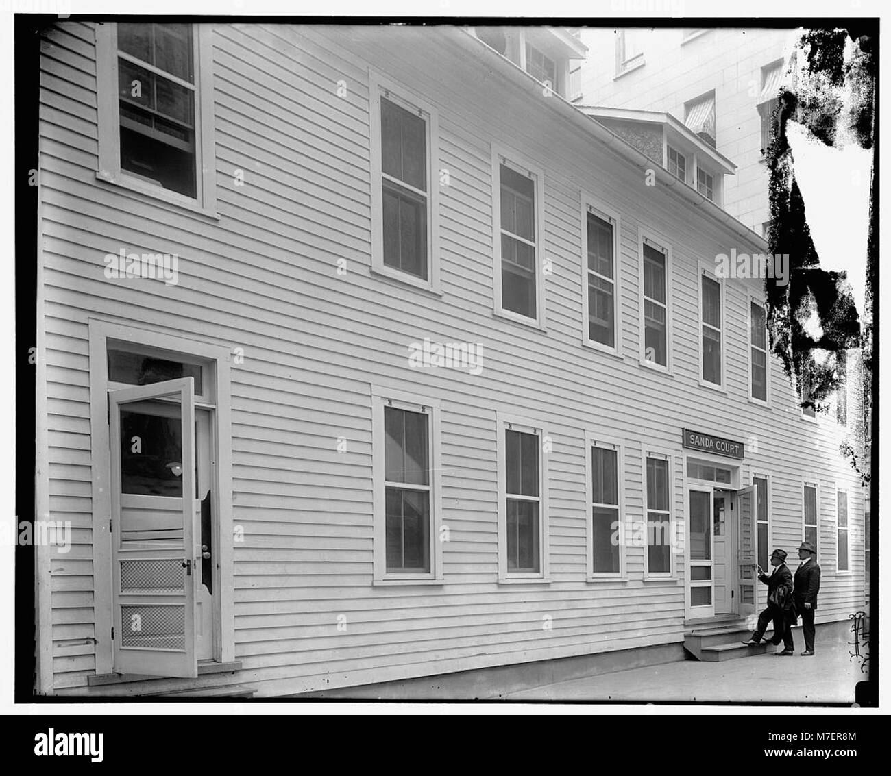 This image features Sanda Court, a notable historical building or ...