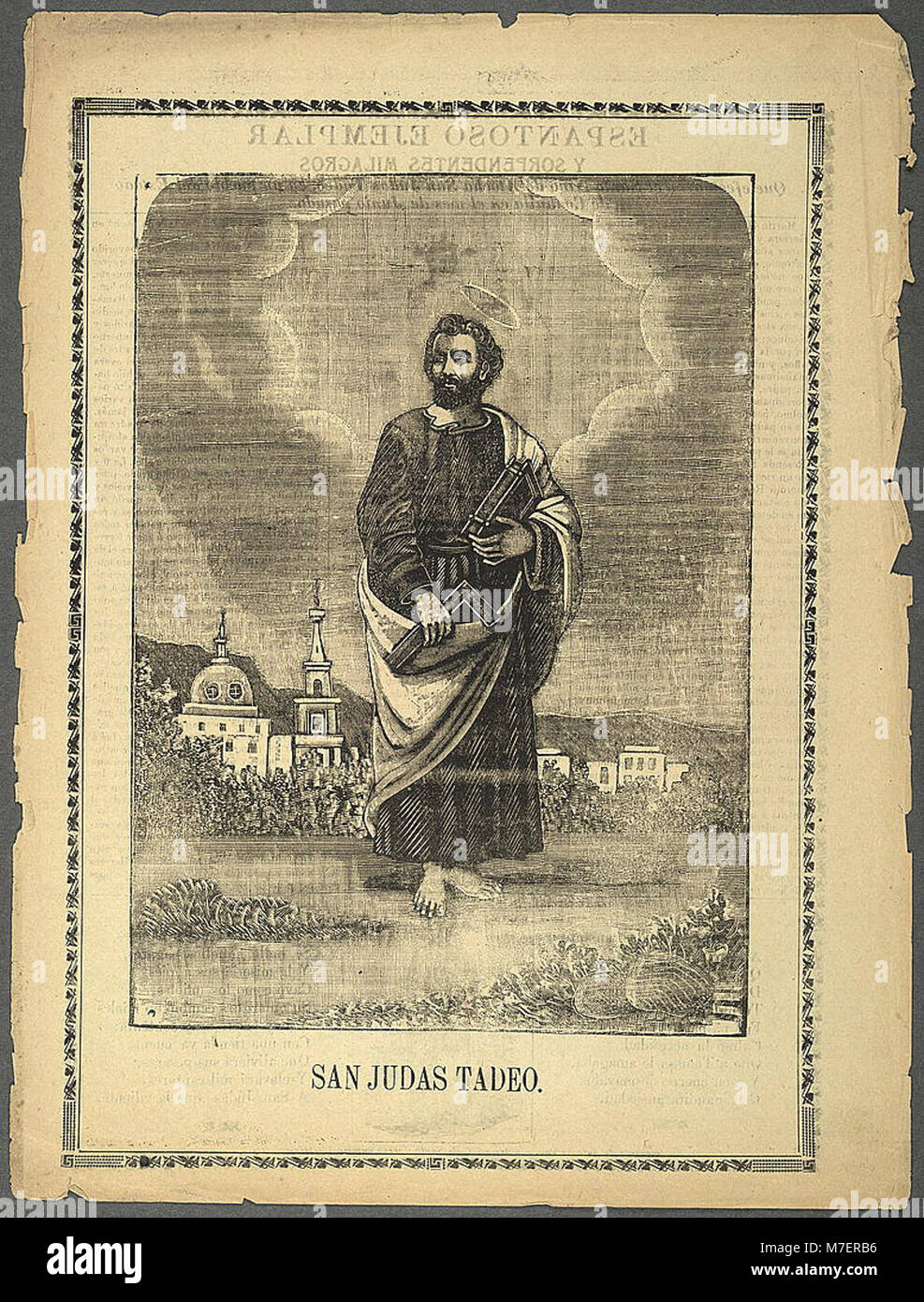 A religious image depicting Saint Jude Thaddeus, an important figure in ...