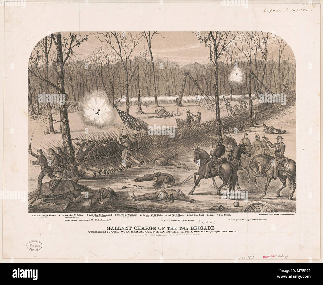 The image captures the gallant charge of the 19th Brigade, depicting a ...