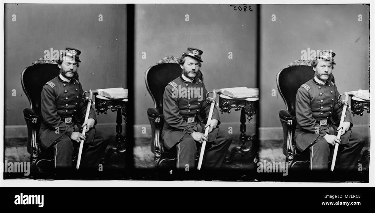 A portrait of Sergeant G.B.P. Simpson from the 62nd New York Infantry ...