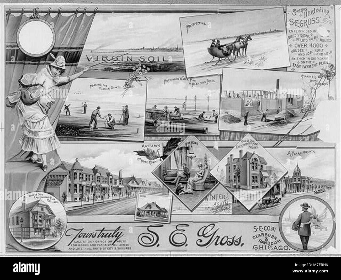 Scenes illustrating S.E. Gross' enterprises in (...)g ...