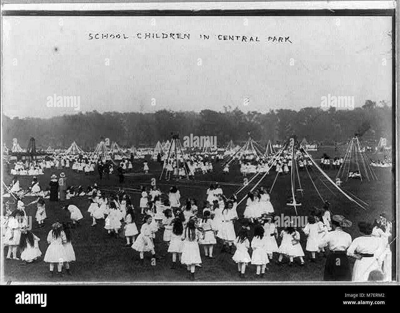 Spring in city park Black and White Stock Photos & Images - Alamy