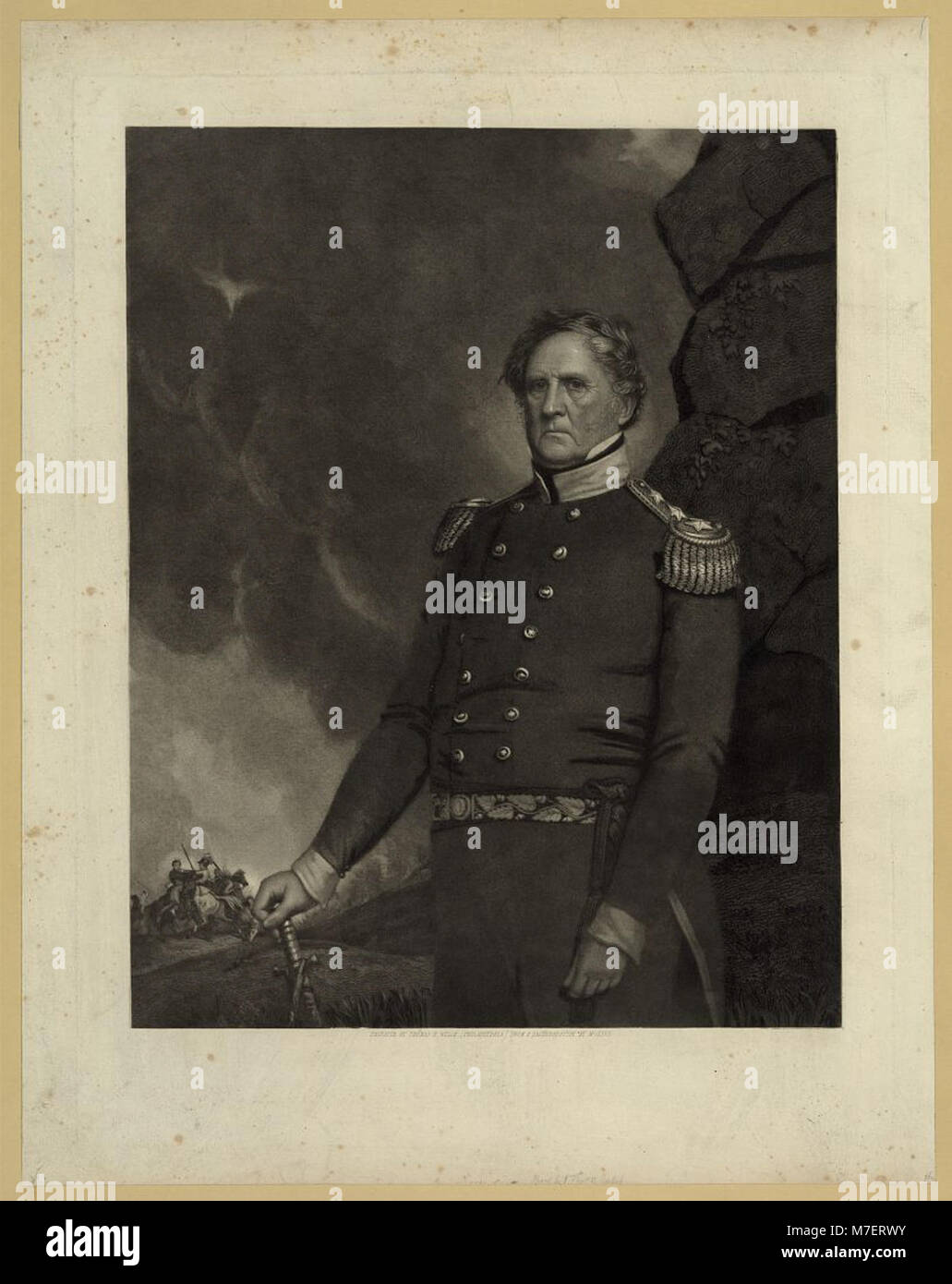 A historical portrait of a prominent individual named Scott, showcasing ...