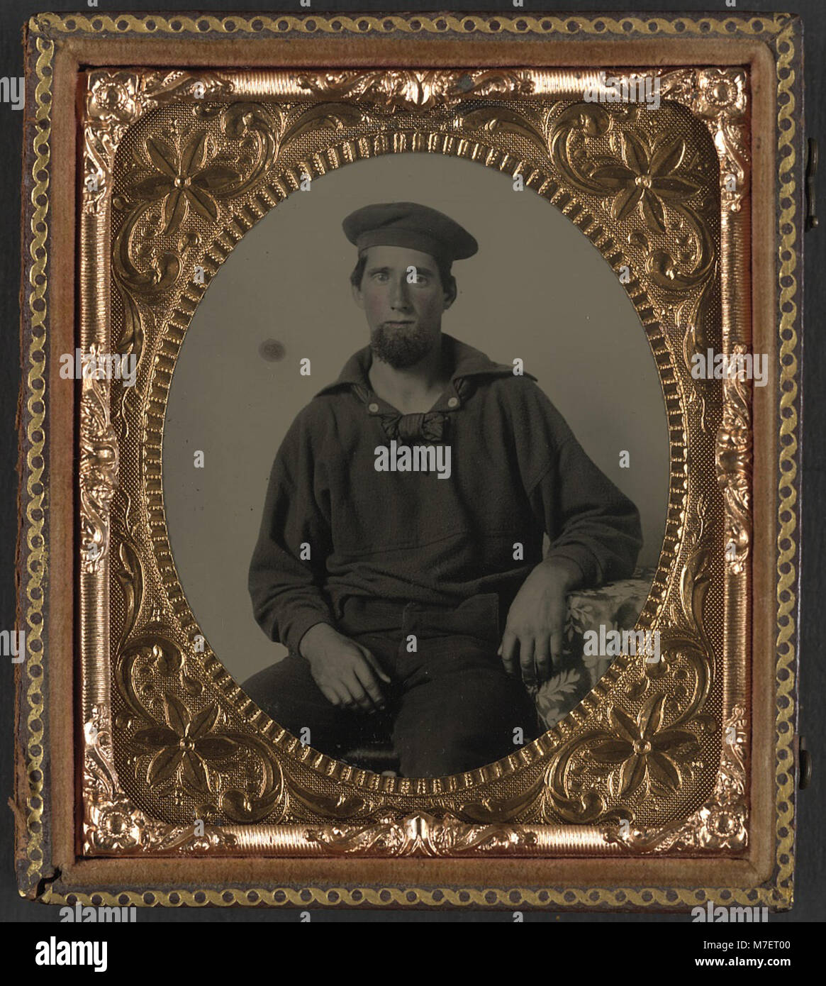 This image features Seaman Ebenezer McKay of the U.S. Navy in uniform ...