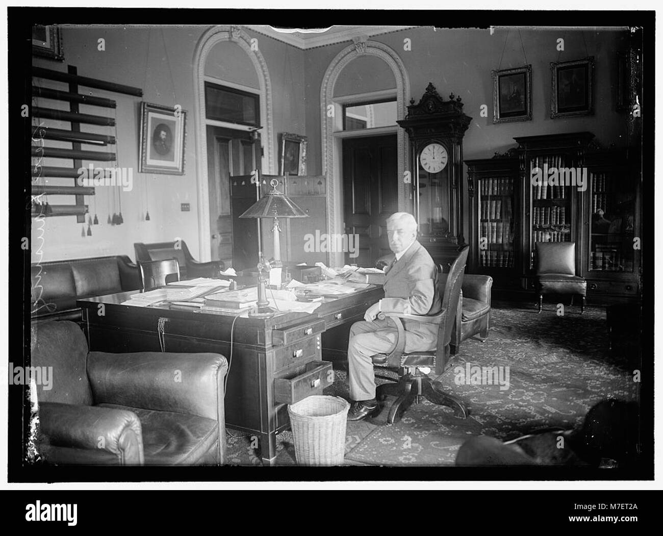 A portrait of Secretary Lansing, an important American political figure ...