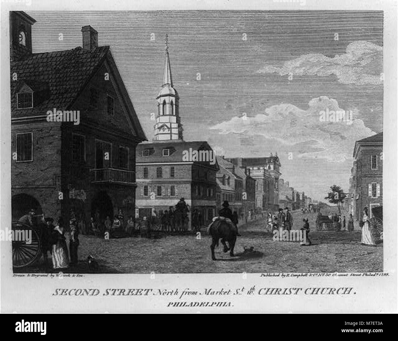 Photograph of Second Street North from Market Street in Philadelphia ...