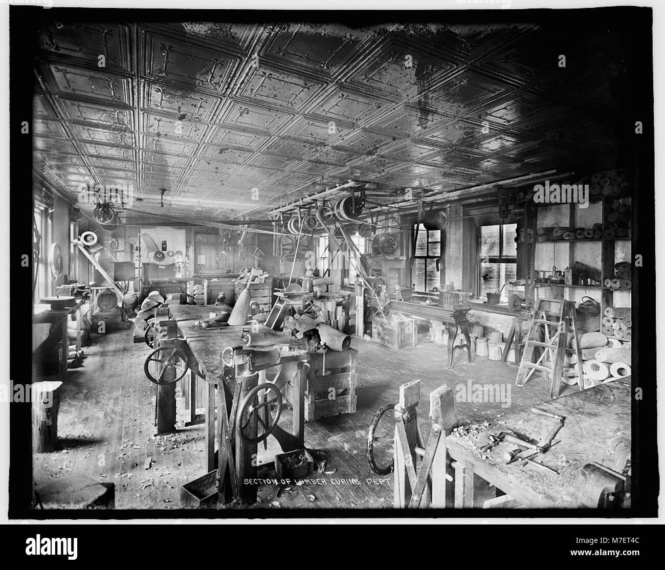 A detailed photograph showing the section of a Lumber Curing Department ...