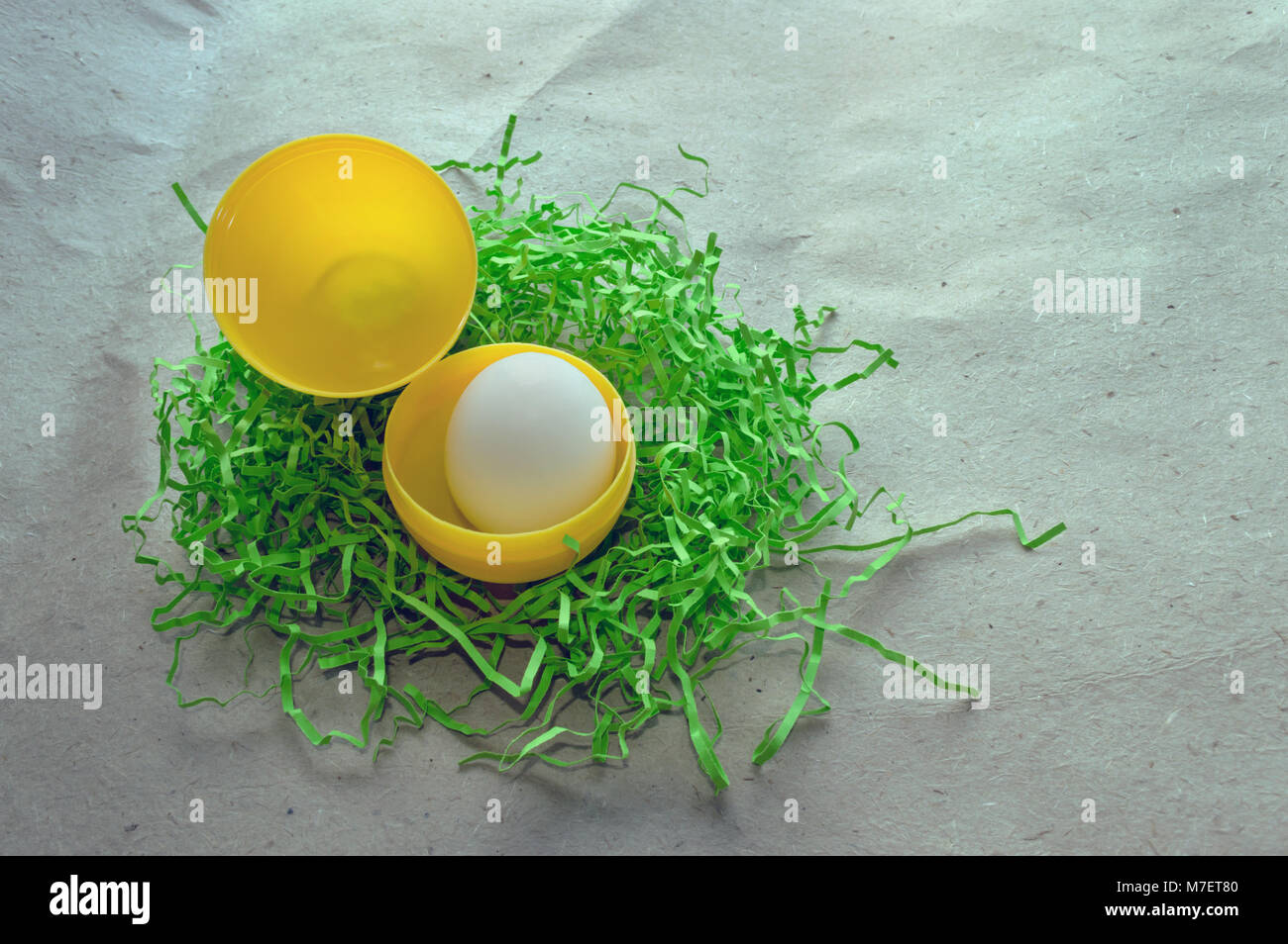 inversed egg white and egg yolk on craft paper Stock Photo - Alamy