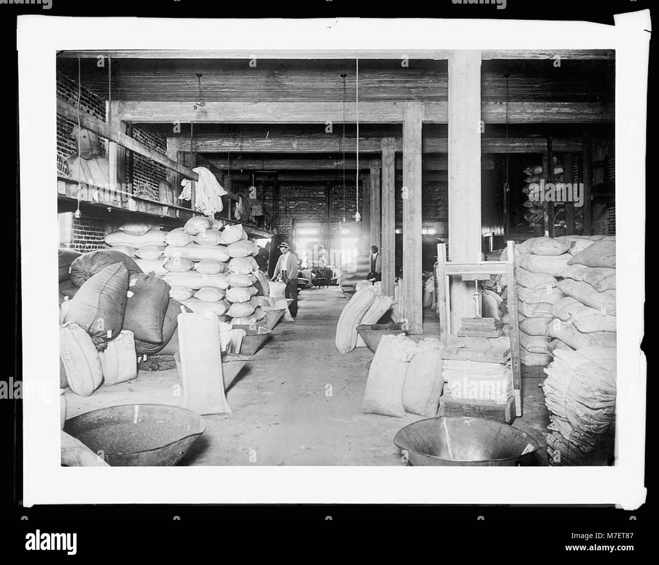 A photograph of seed distribution by the U.S. Department of Agriculture ...