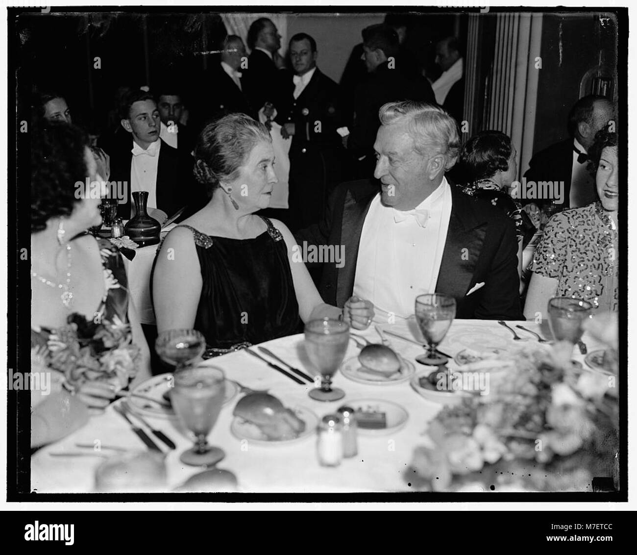 Senator Pat McCarran of Nevada is shown with his wife, capturing a ...