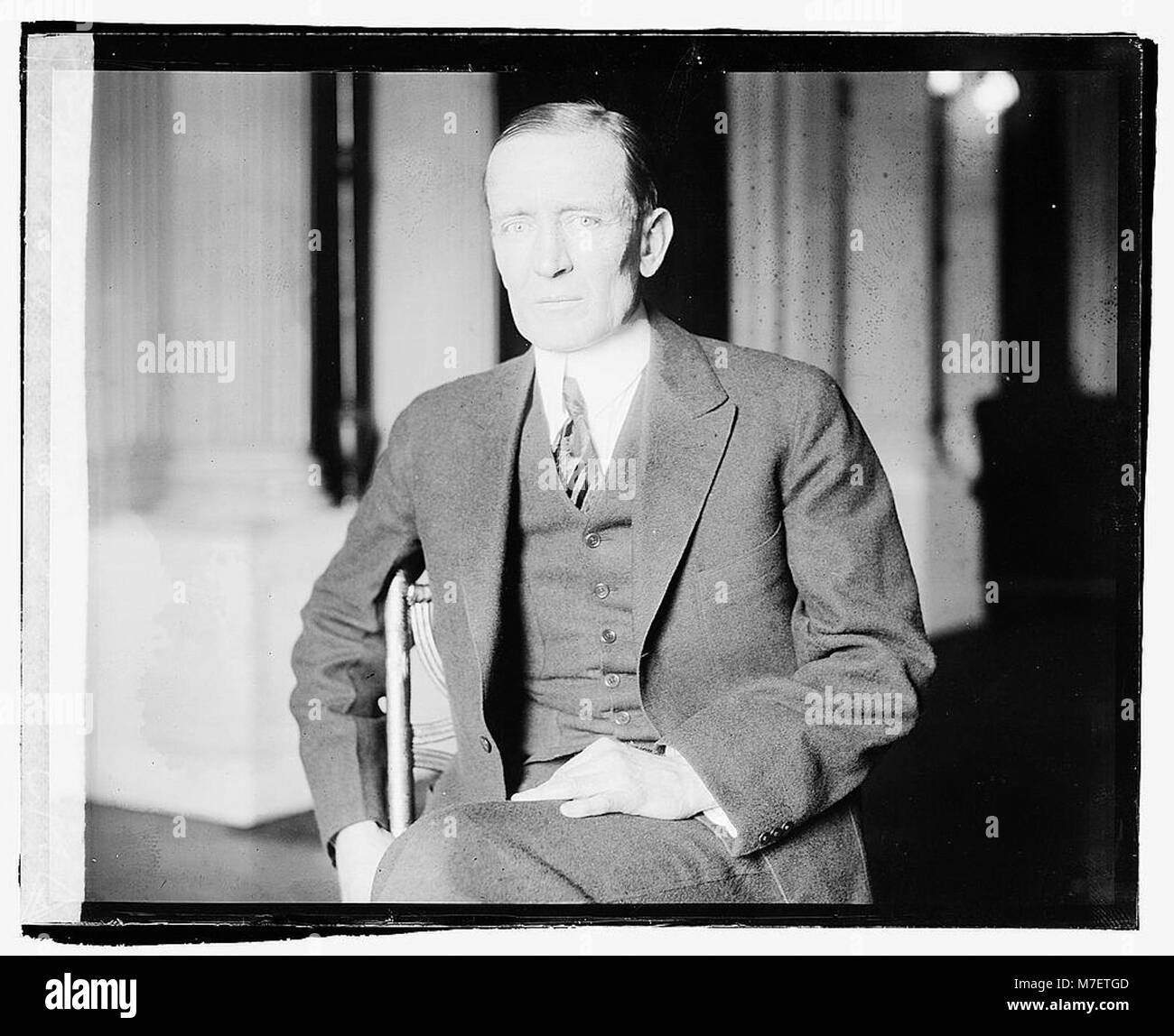 A portrait of Senator Thomas Riggs of Alaska, capturing his role and ...