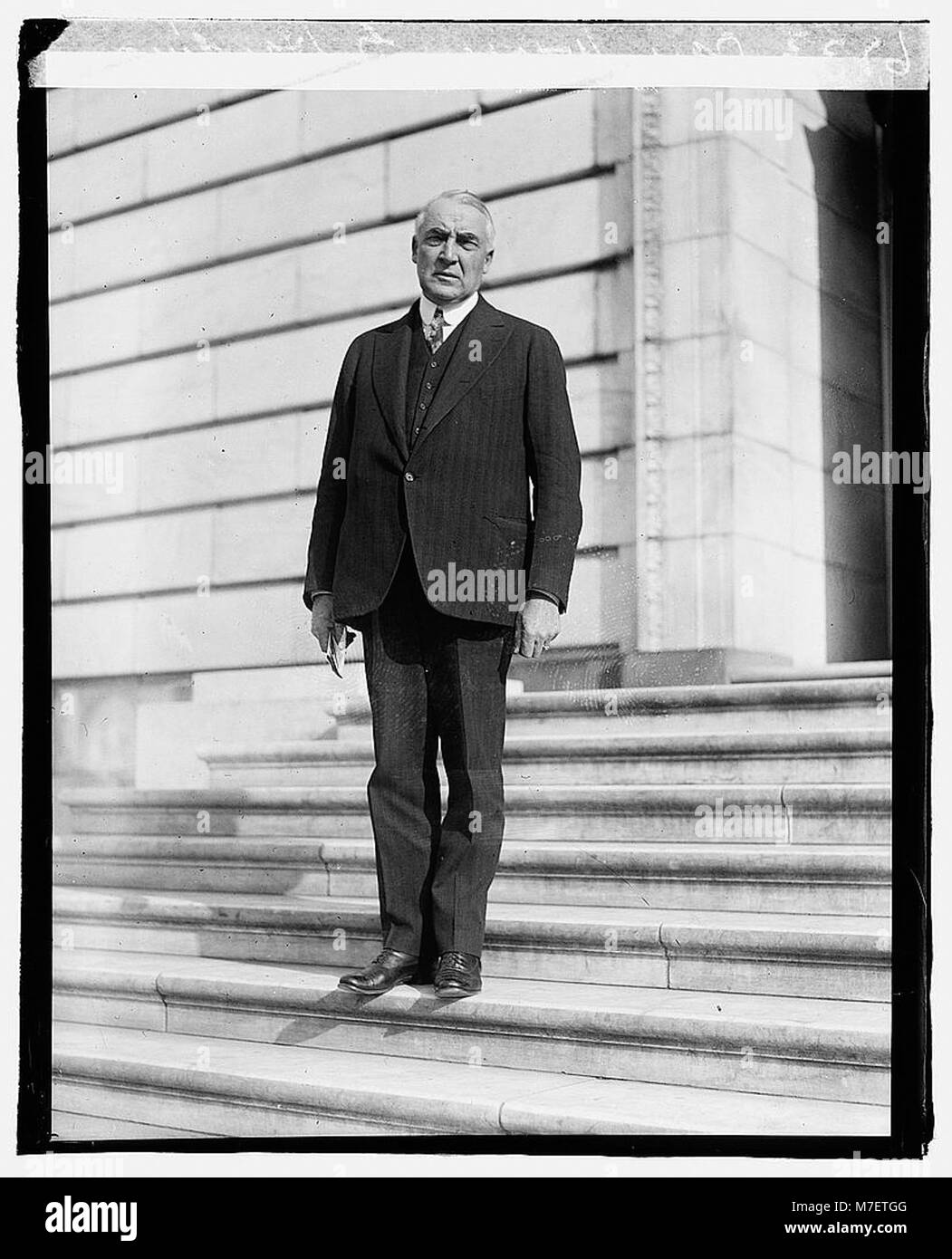 A portrait of Warren S. Harding, the 29th President of the United ...