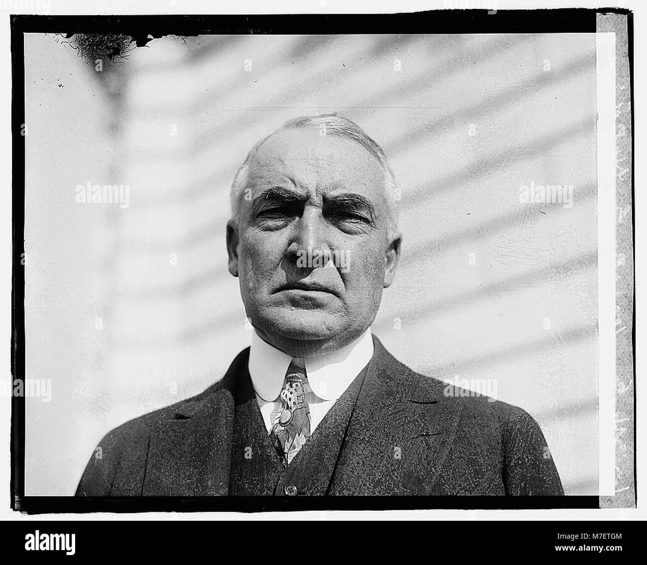 Portrait of Warren S. Harding, a U.S. Senator and future president ...