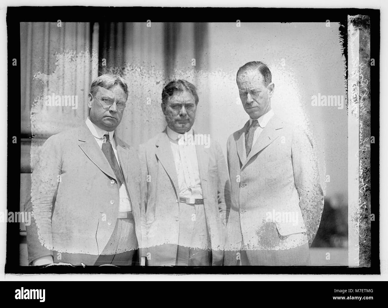A photograph of U.S. Senators Hiram Johnson and Wm. E. Borah, alongside ...