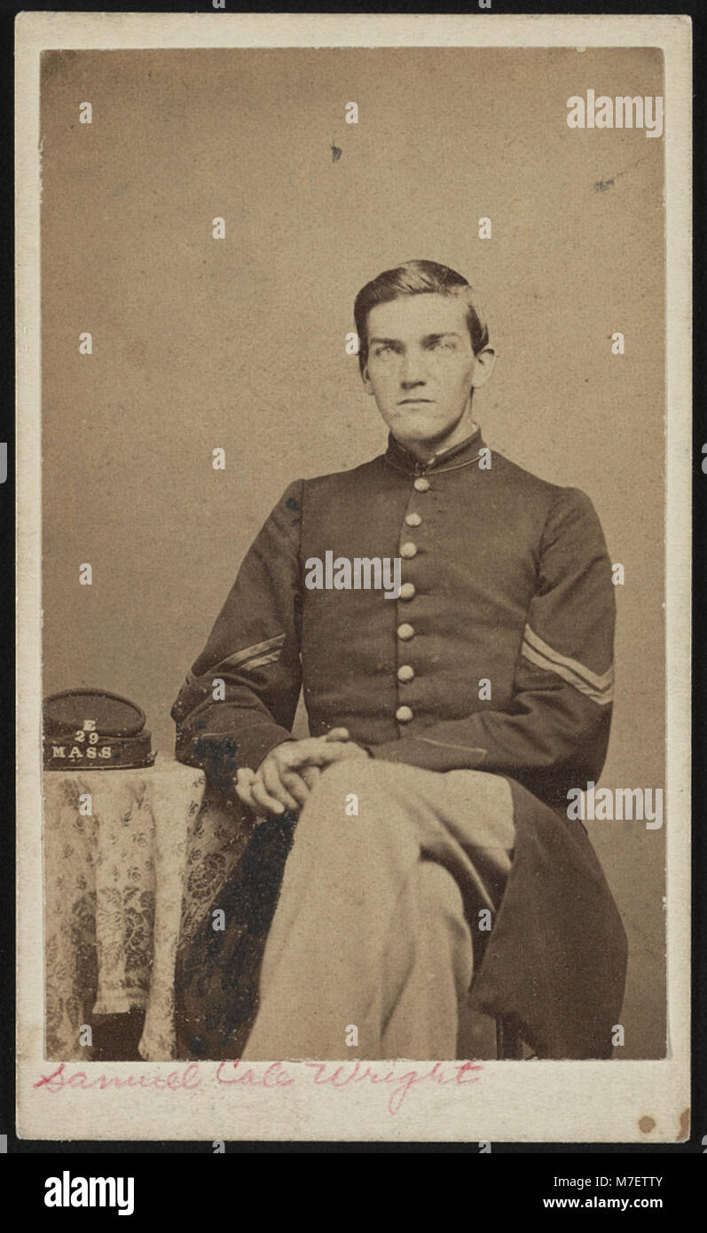 This image shows Sergeant Samuel Cole Wright of Company E, 29th ...
