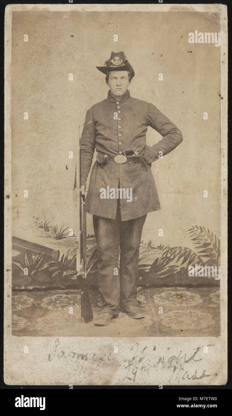 Portrait of Sergeant Samuel Cole Wright of the 29th Massachusetts ...