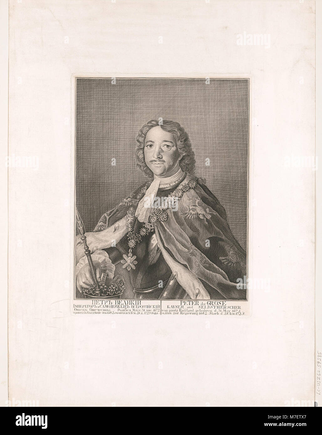 A portrait of Peter der Grose, captured in a formal setting. This image ...