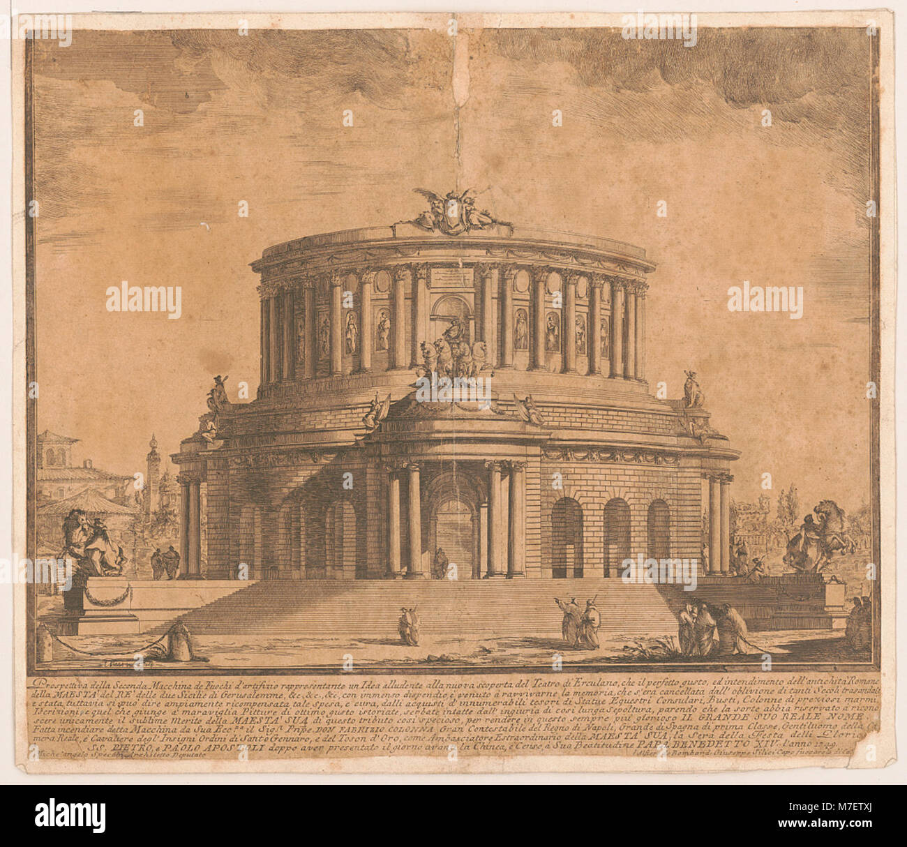 A Roman-era building, illustrating the classical architecture and ...