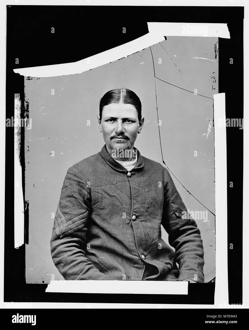 A photograph of Sgt. Boston Corbett, a figure in U.S. history known for ...
