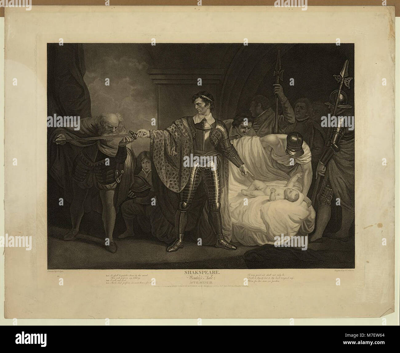 An illustration from William Shakespeare's play *The Winter's Tale ...