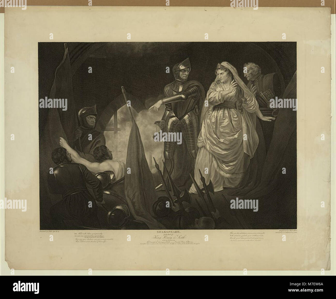 A scene from William Shakespeare's play 'King Henry the Sixth,' Act II ...