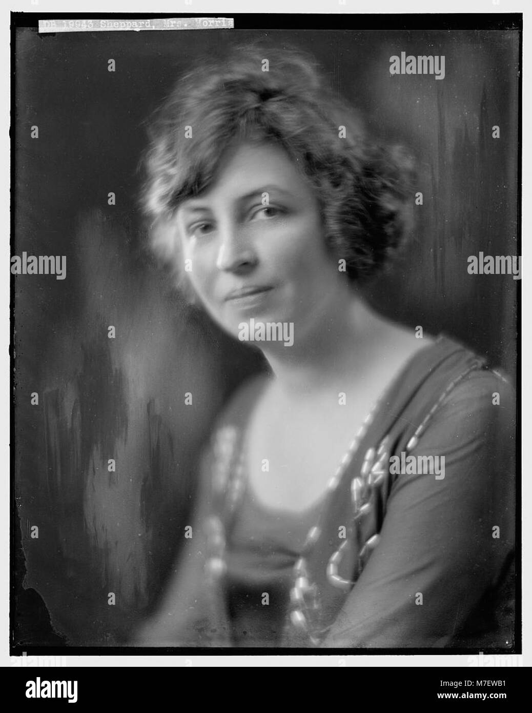 A portrait of Mrs. Morris Sheppard, capturing her formal appearance ...