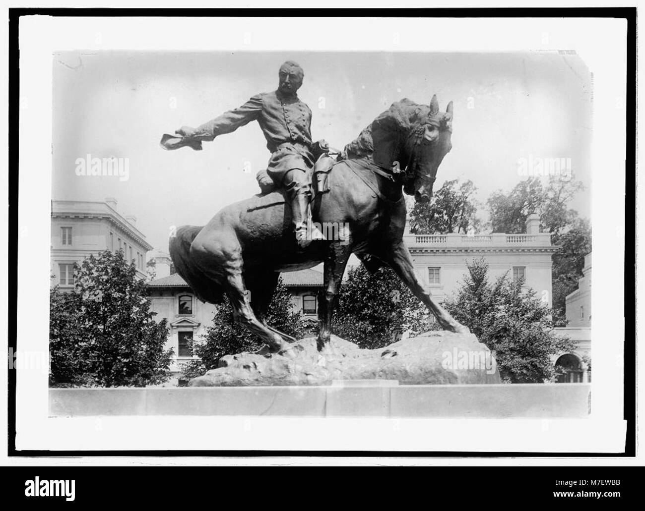 A statue of General Philip Sheridan, an important figure in American ...