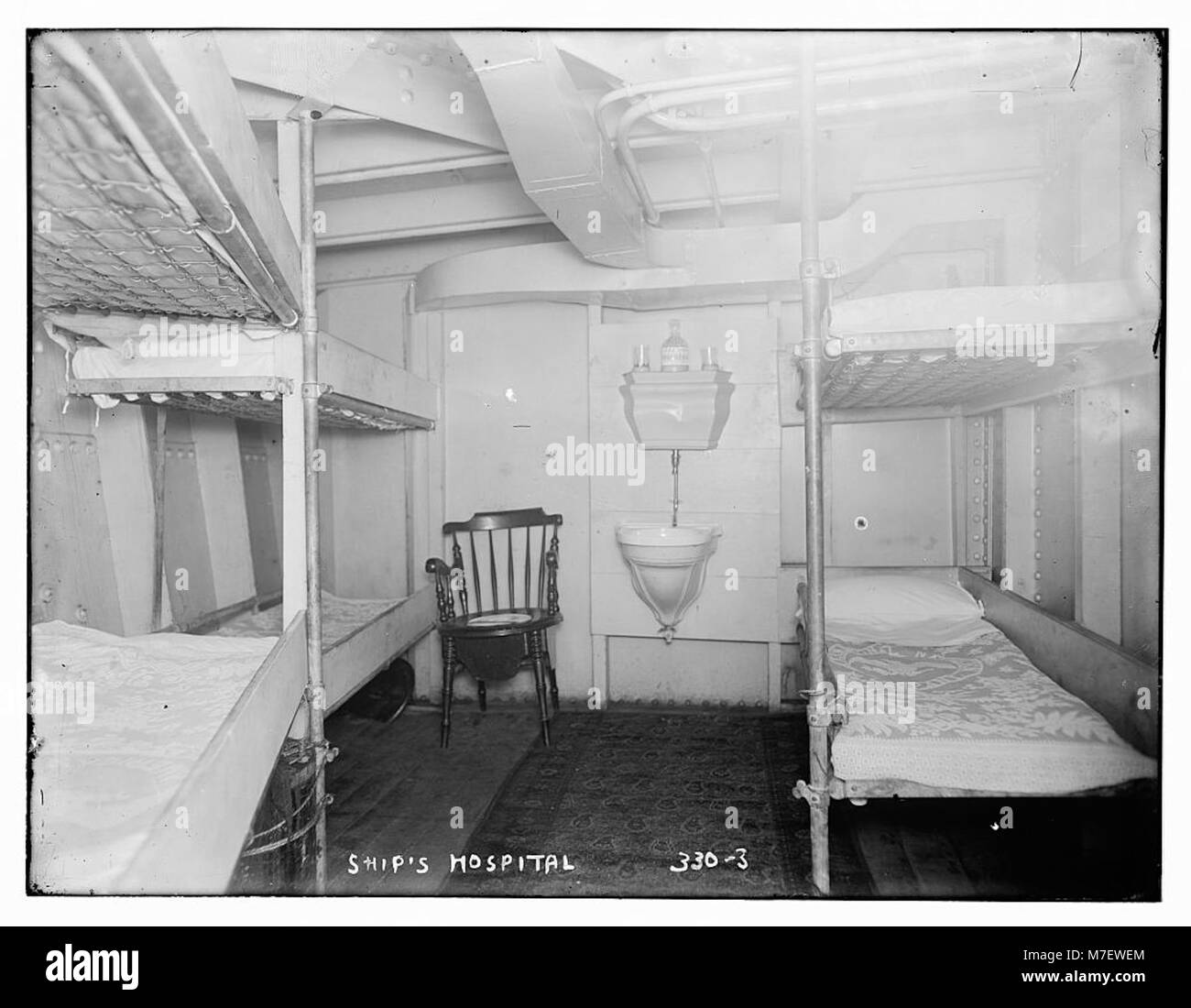 An image of a ship's hospital, showcasing the medical facilities on ...