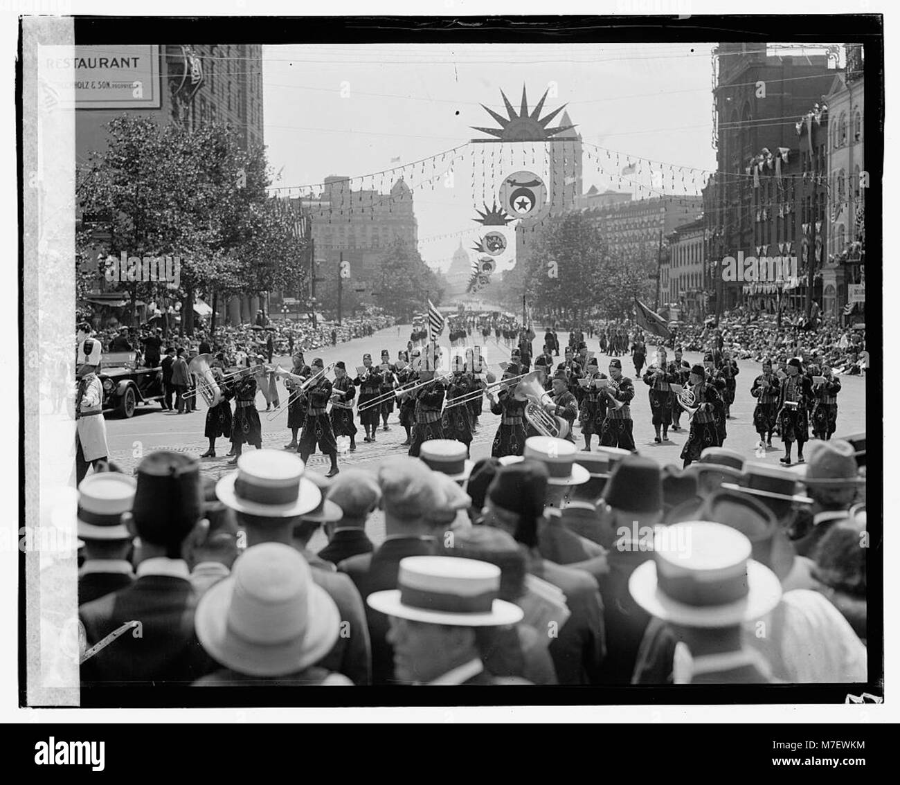 The Shriners Parade in Washington, D.C., on May 6, 1925, shows ...