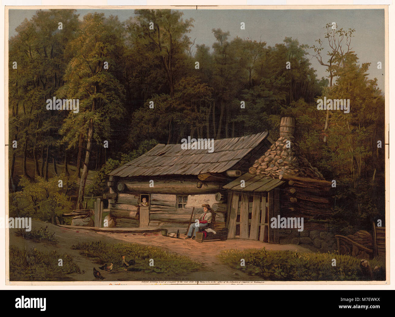 Log cabin pioneer 19th century hi-res stock photography and images - Alamy