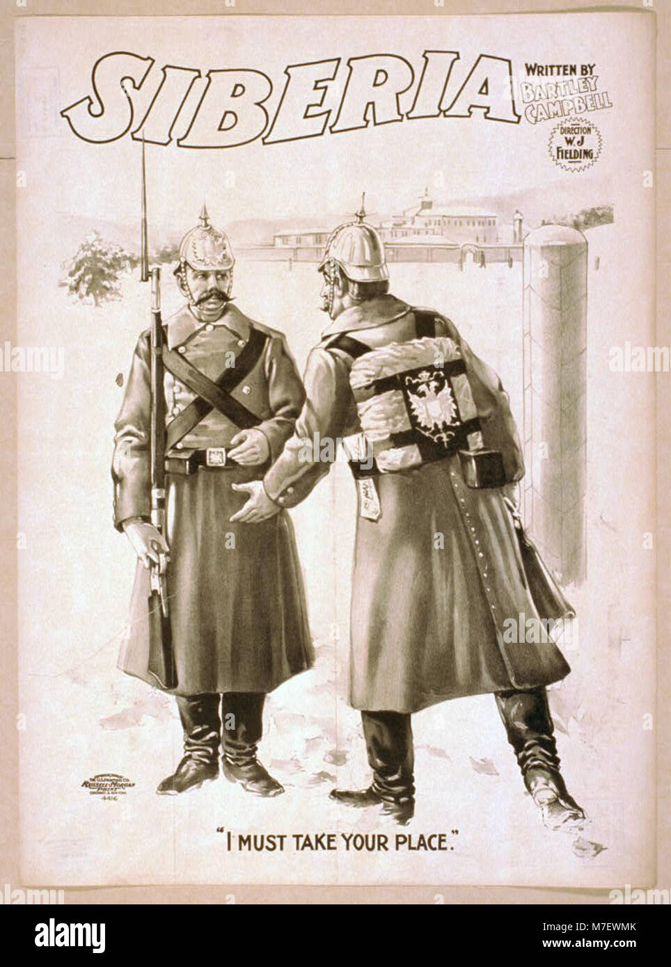 A book titled 'Siberia,' written by Bartley Campbell, offering an ...