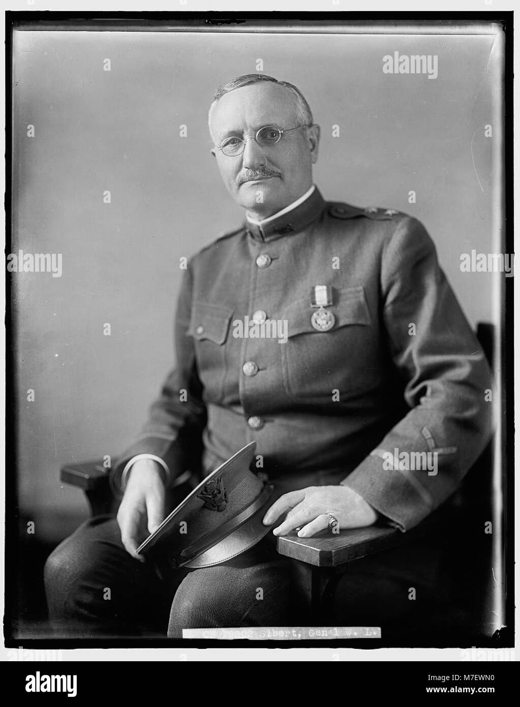 A portrait of General W.L. Sibert, a notable military figure. The ...