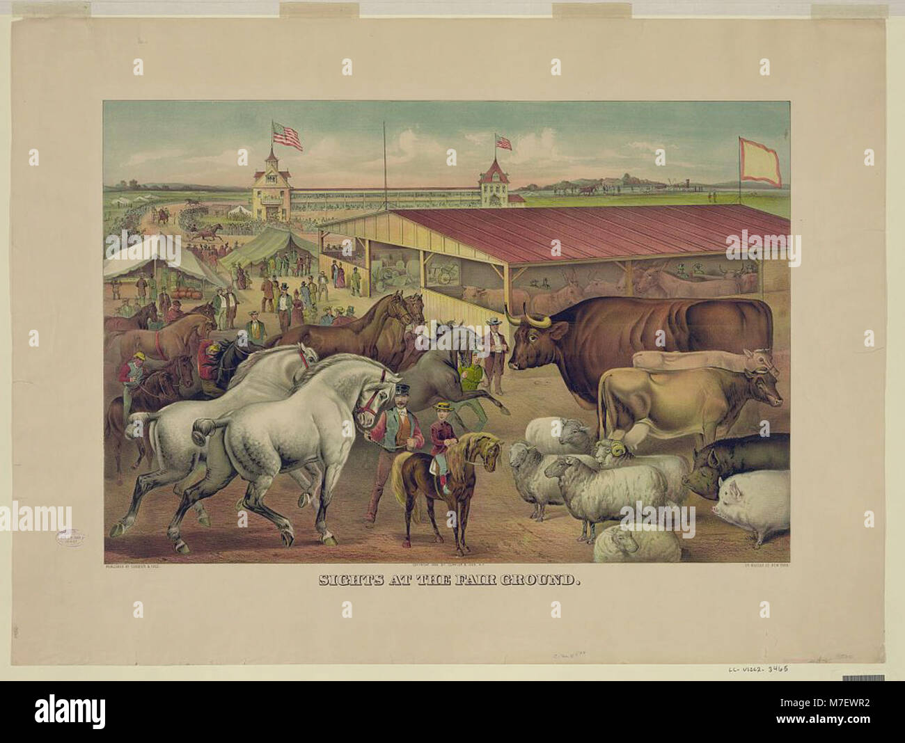 A photograph showcasing the sights at a fairground, highlighting the ...