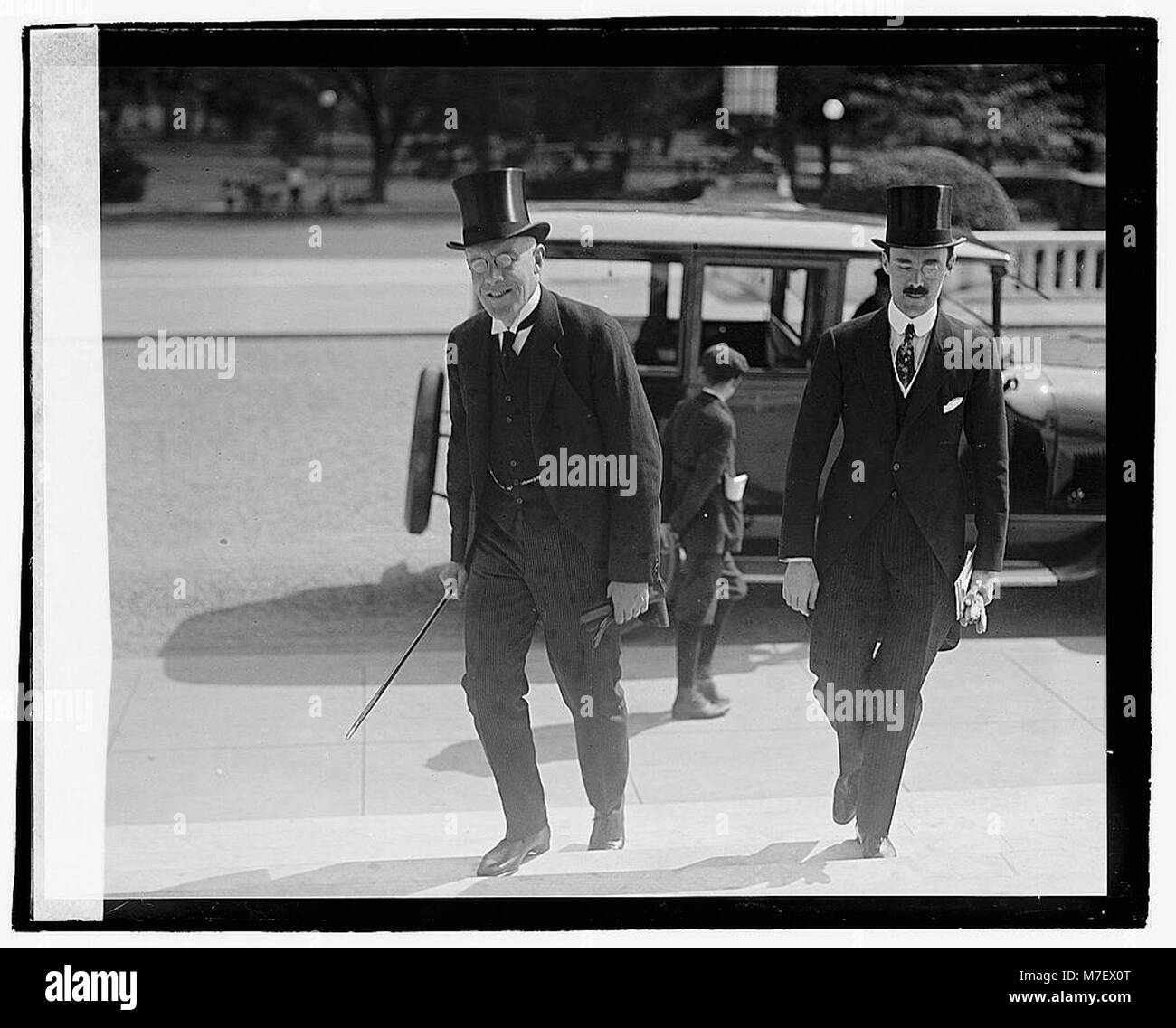 A portrait of Sir Auckland Geddes and Robert Craigie, prominent ...