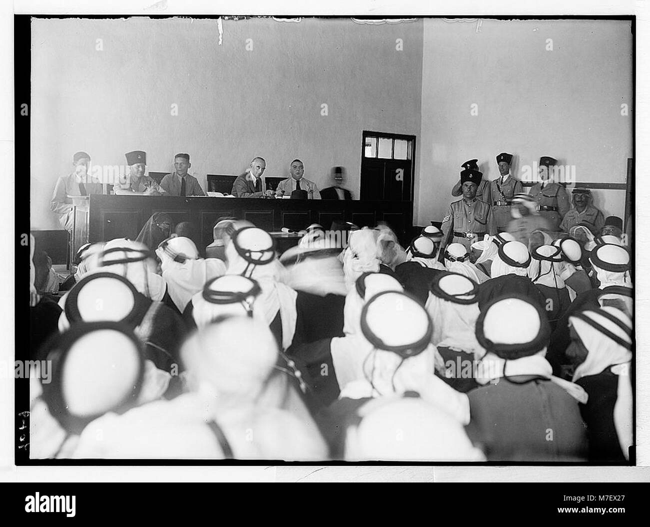 A photograph from June 1938 showing Sir Harold MacMichael, the High ...