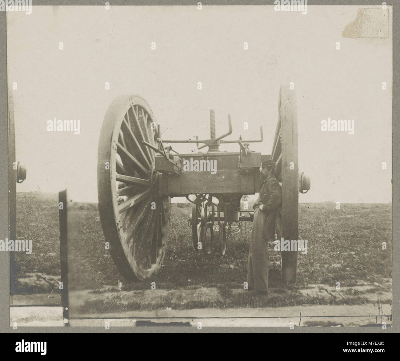 A photograph of a sling cart used to transport captured artillery ...