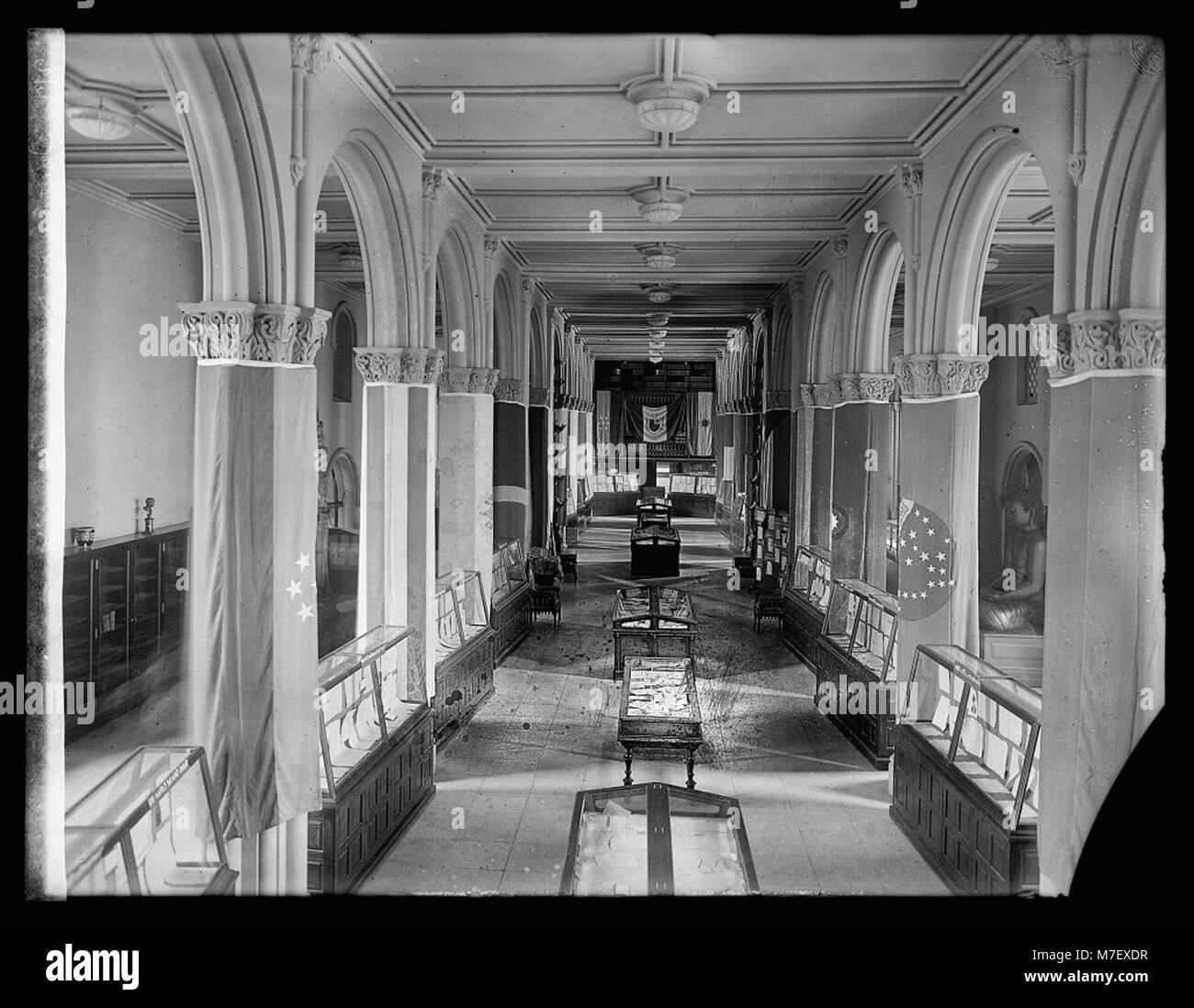 The image captures the interior of the Smithsonian Institution in ...