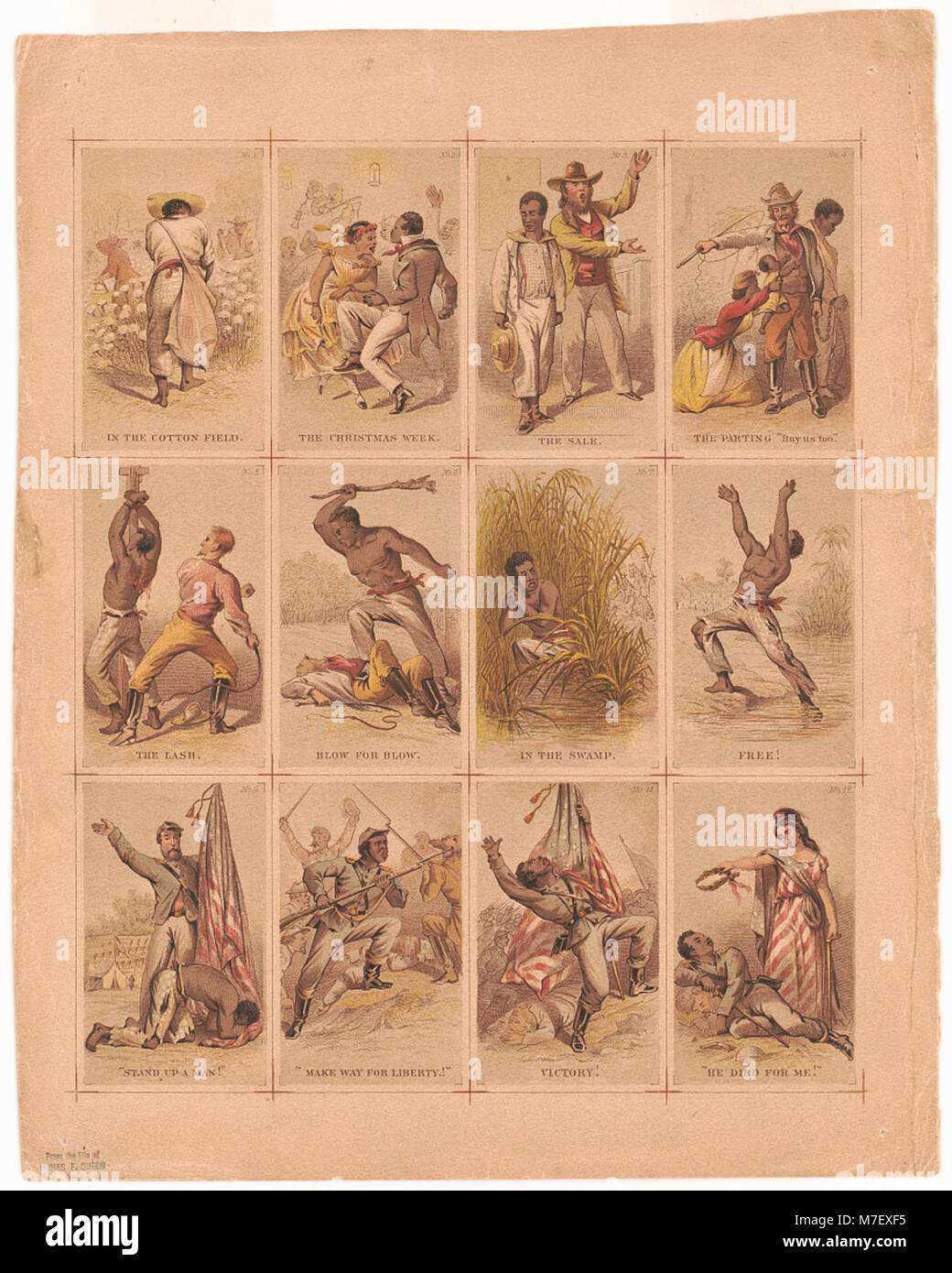 This image depicts the journey of a slave who transitioned from ...