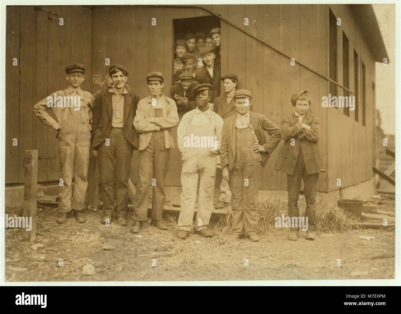 A group of workers on the night shift in Bridgeton, New Jersey ...