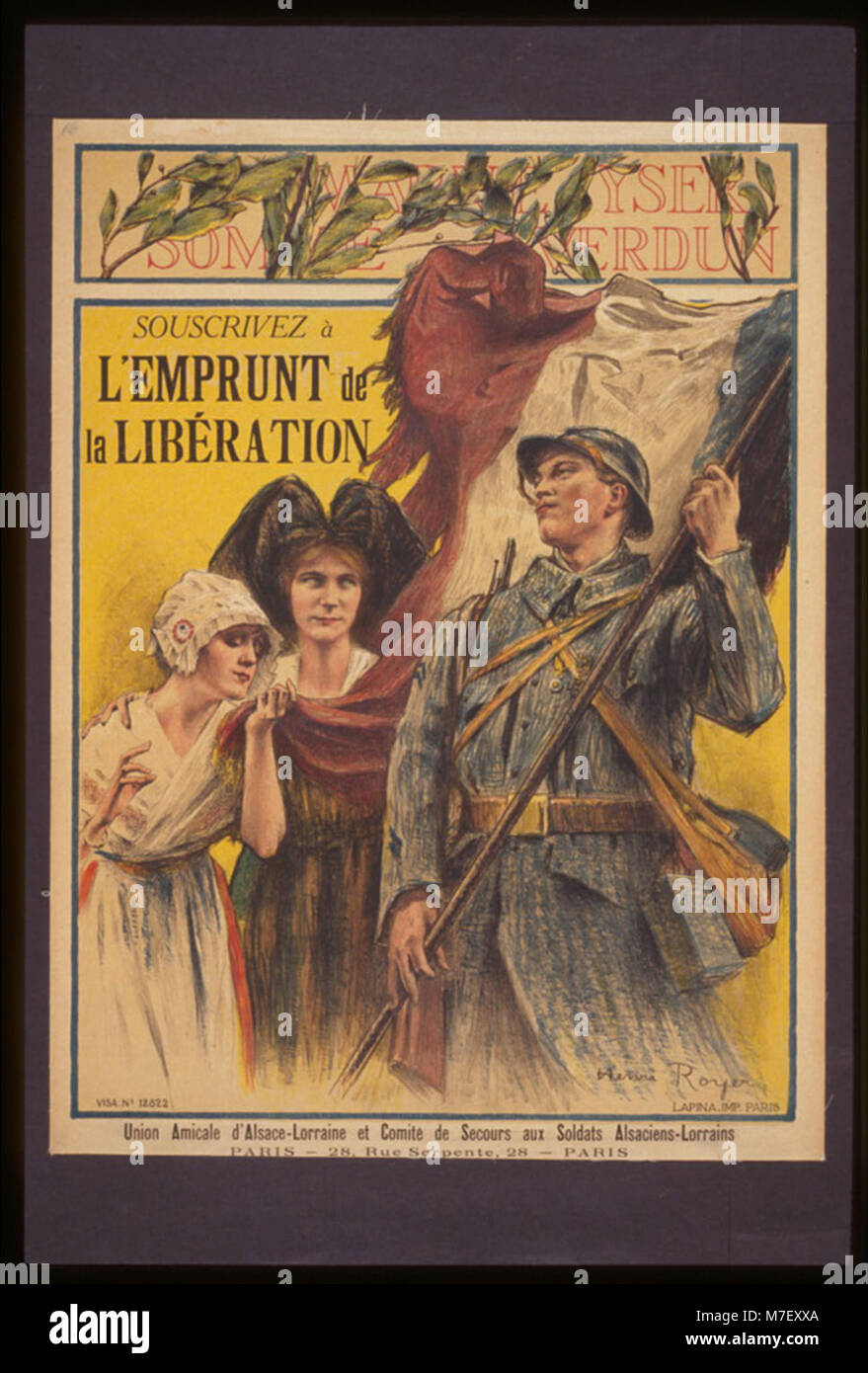 A French World War II-era propaganda poster promoting the 'Loan of ...