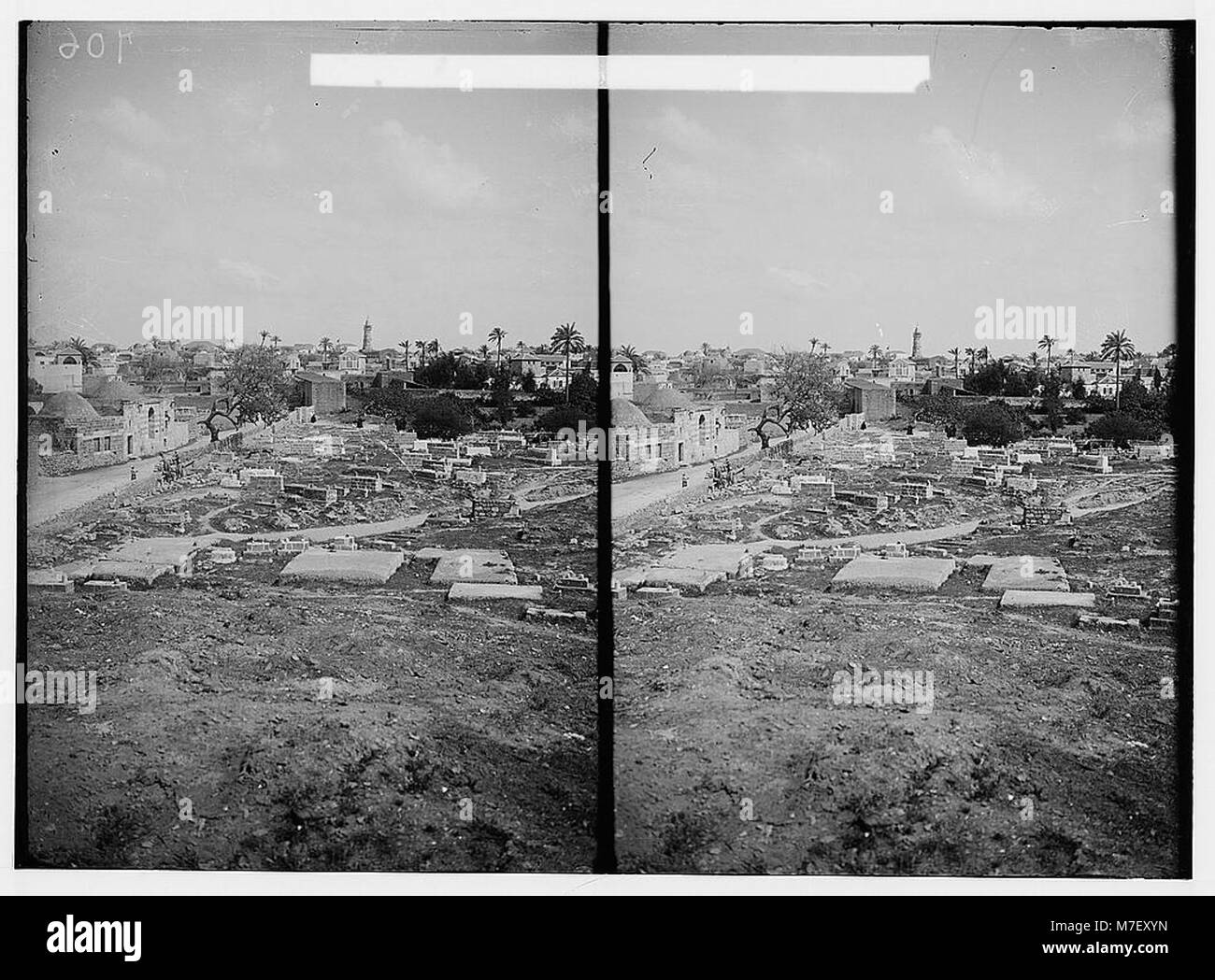 A photograph of Gaza, viewed from the west, showcasing the landscape ...