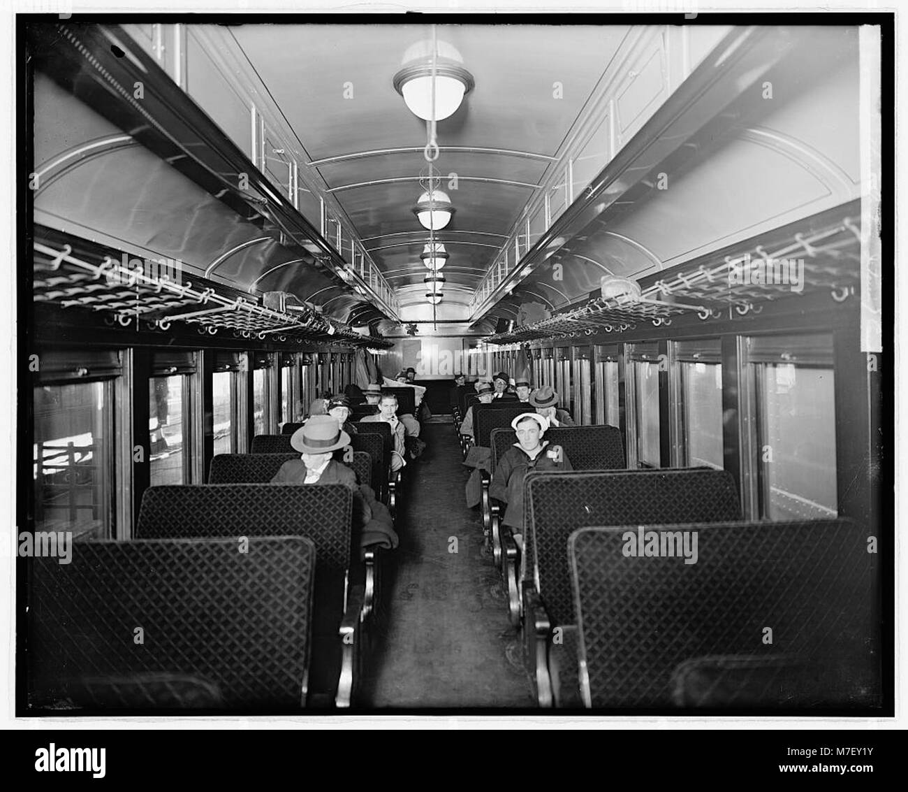 An interior photograph of a Southern Railway car, showcasing the design ...