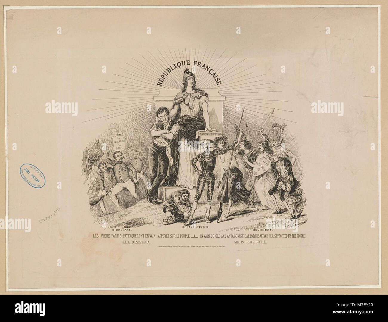 This image depicts the French Republic, a symbol of France's political ...