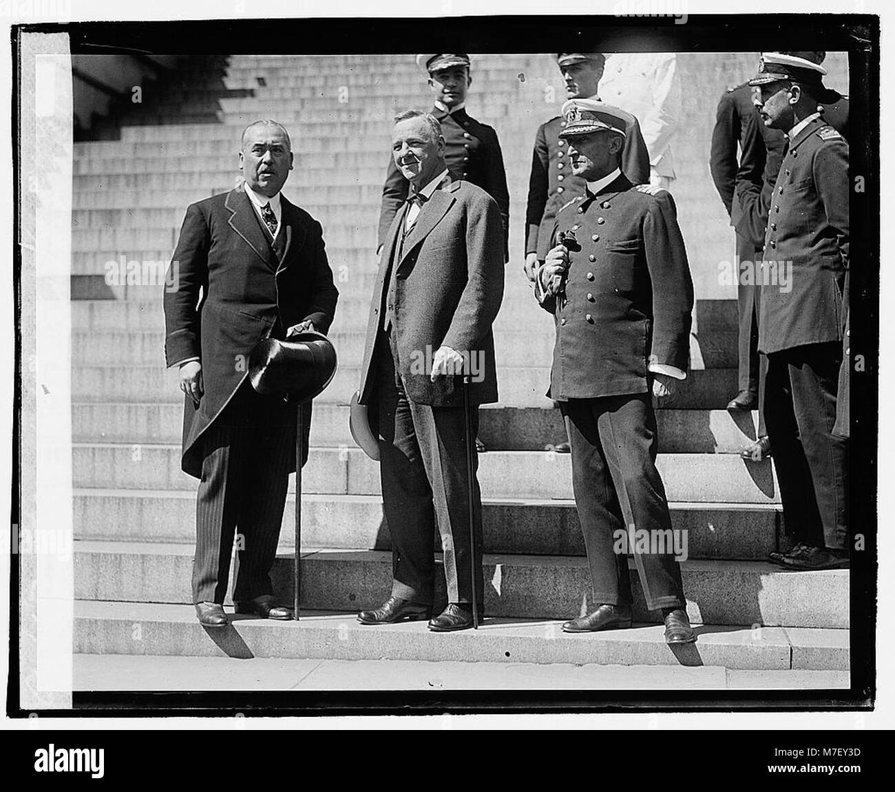 This image features Spanish officers alongside Daniels and the Spanish ...