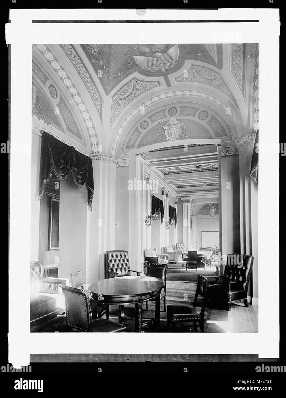 This photograph shows the Speaker’s Lobby in the U.S. House of ...