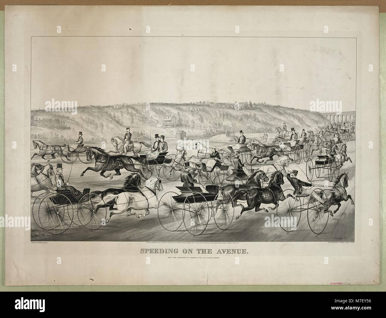 This photograph captures the fast-paced action of a vehicle speeding ...